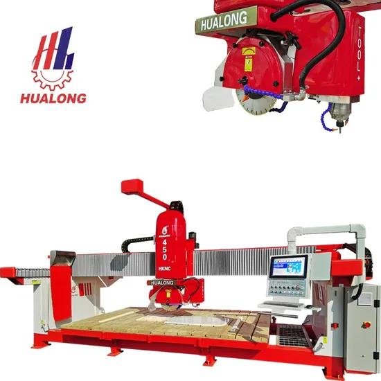 Construction Hualong Machinery 5 Axis CNC 5 plus 1 Bridge Saw Machine