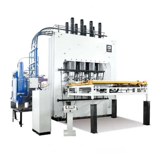 Qiangtong Short Cycle Lamination Press Line for Melamine Laminated ...