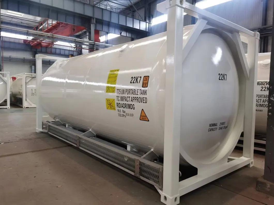 20 Feet ASME Lox- Lin- Lar ISO Tank Liquid CO2 Oxygen Nitrogen Argon ...