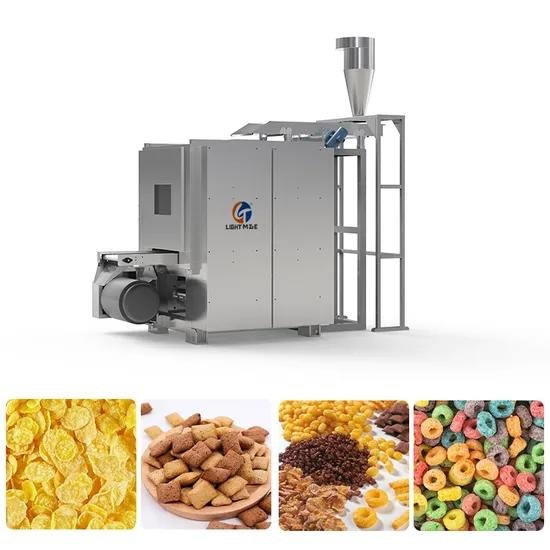 Crispy Expanded Puffed Corn Flakes Breakfast Cereal Machine Line Twin ...