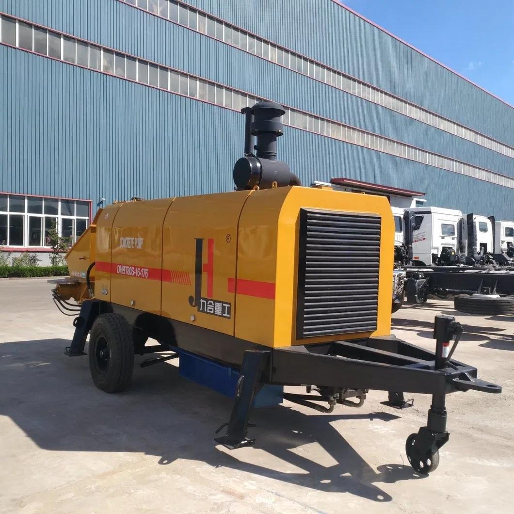 Concrete Machinery Portable Mobile Diesel Electric Trailer Mounted Mini ...