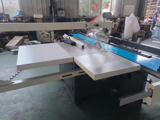 Electric Sliding Table Saw with Altendorf Style Seat Blade Tilt