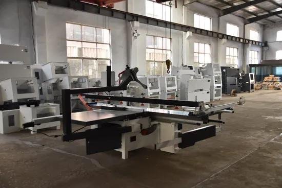Efficient Design Sliding Table Saw and Panel Saw with PLC Control System