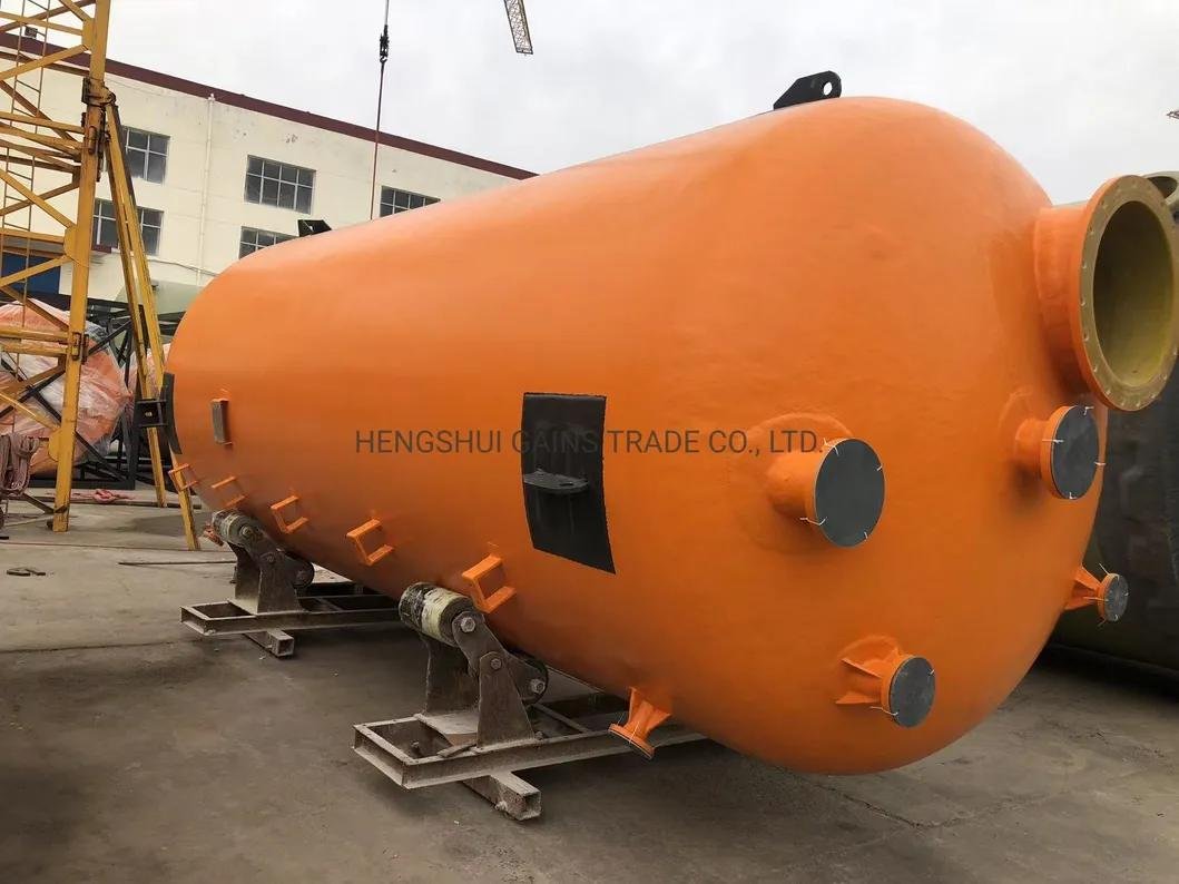 80m3 Corrosion-Resist FRP Filament Winding Tanks for Caustic Soda Storage