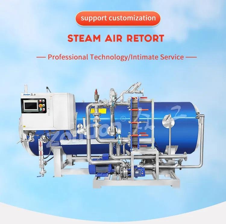 Aluminum Cans Coffee Rtd Coffee Milk Sterilization Retort Autoclave