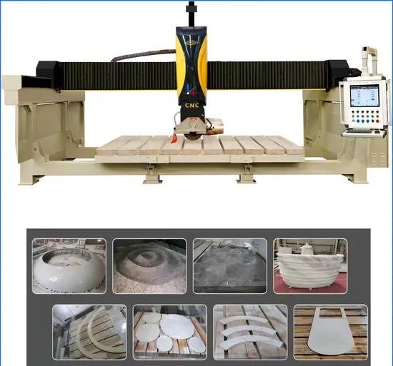 Monobloc 5 Axis CNC Bridge Saw for Marble Granite Quartz Dekton ...
