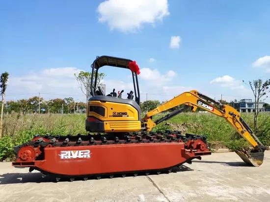 1-10 Metric Tons Mini Hydraulic Excavators Digger for Swamp Terrain ...