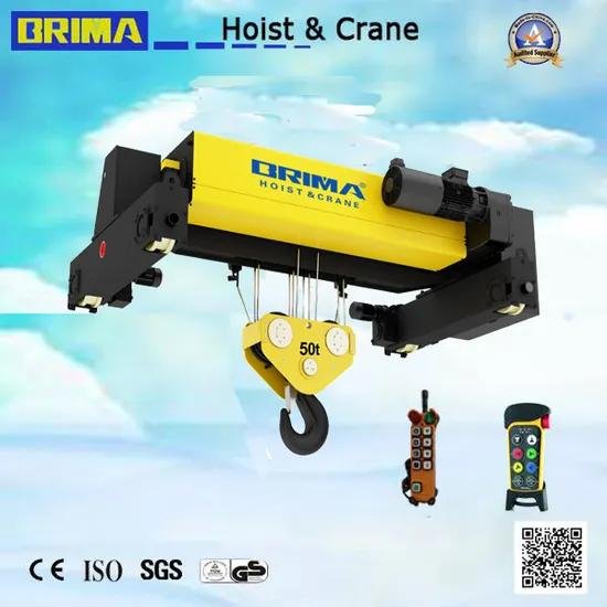 12.5t 18m Lifting Brima European Double Girder Electric Wire Rope Hoist