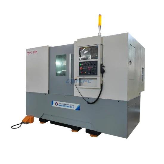 Tck50d Horizontal 12-Station Turret Slant Panel CNC Metal Lathe Machine ...