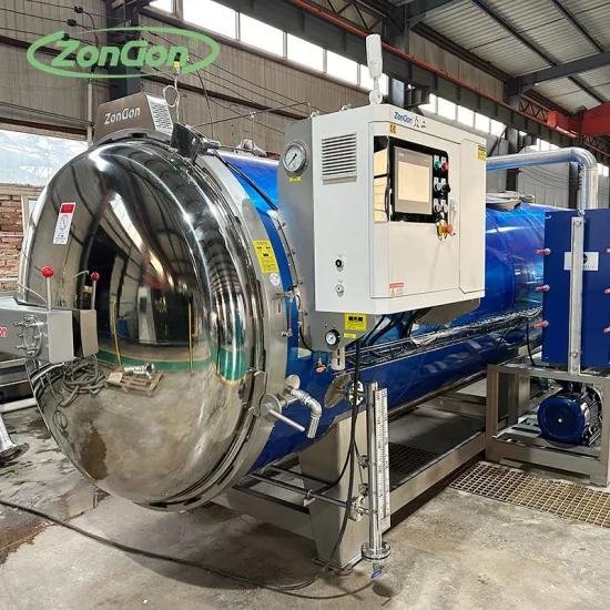 Steam Air Retort Water Spray Sterilizer Ham Food Autoclave Factory
